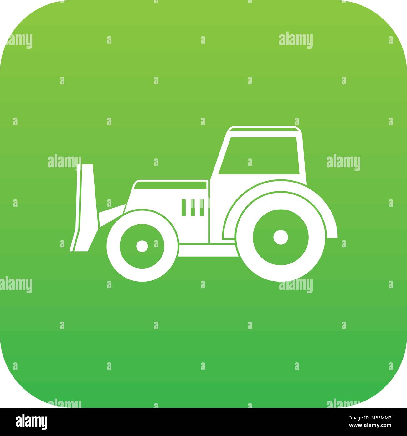 Skid steer loader icon digital green Stock Vector Image & Art - Alamy