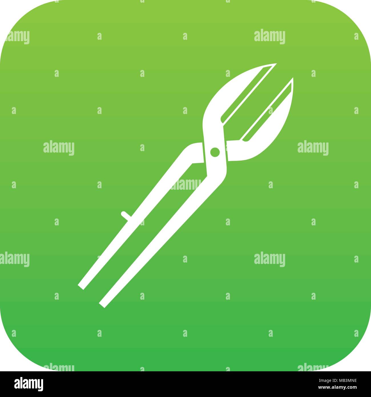 Metal scissors icon digital green Stock Vector Image & Art - Alamy