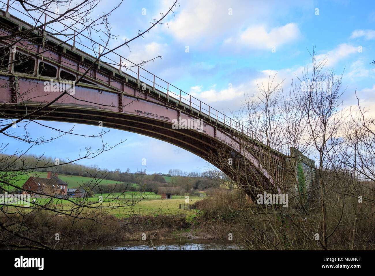 Arley Railway Bridge over the River Severn, Worcestershire, England ...