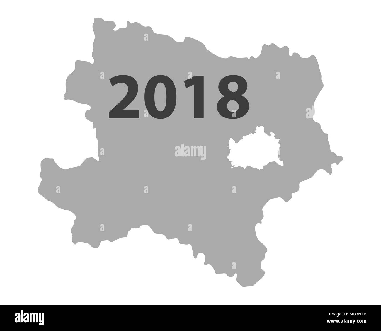 Map of Lower Austria 2018 Stock Photo - Alamy