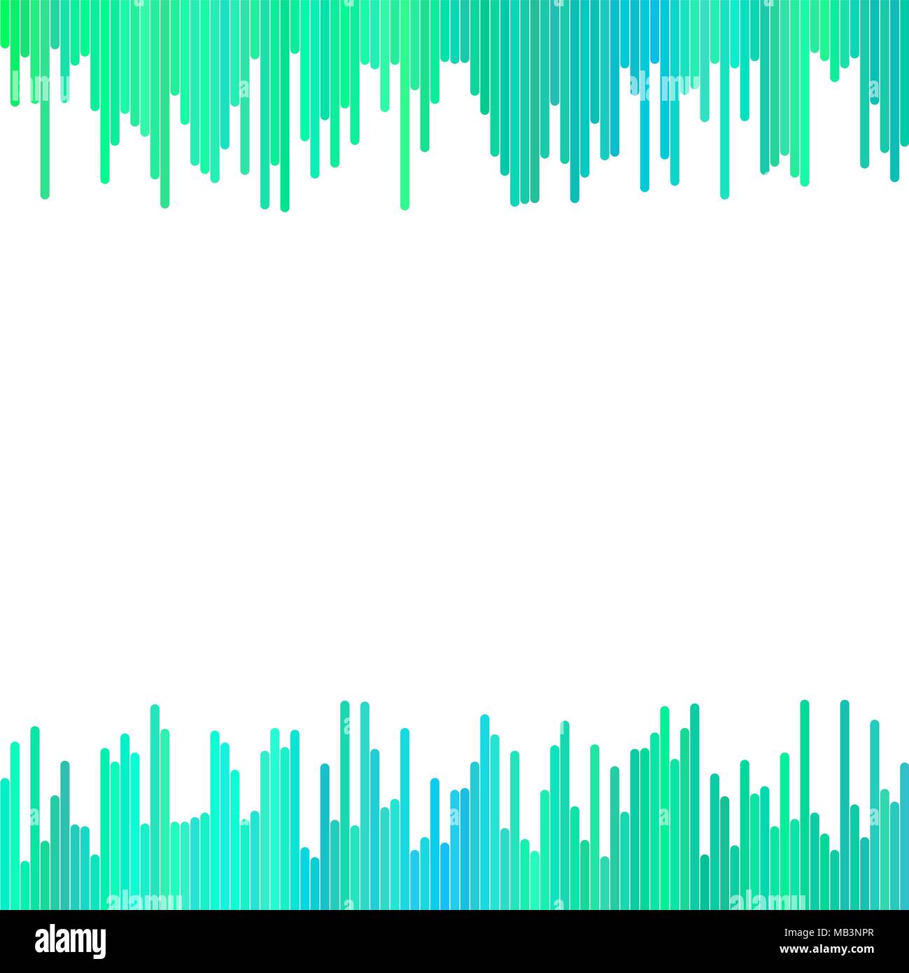Abstract background from green rounded vertical stripes - vector design ...