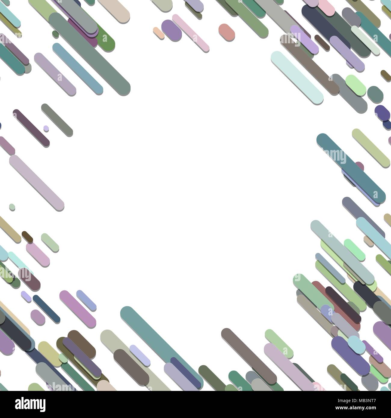 Geometrical random rounded diagonal stripe pattern background - vector design form colorful ...