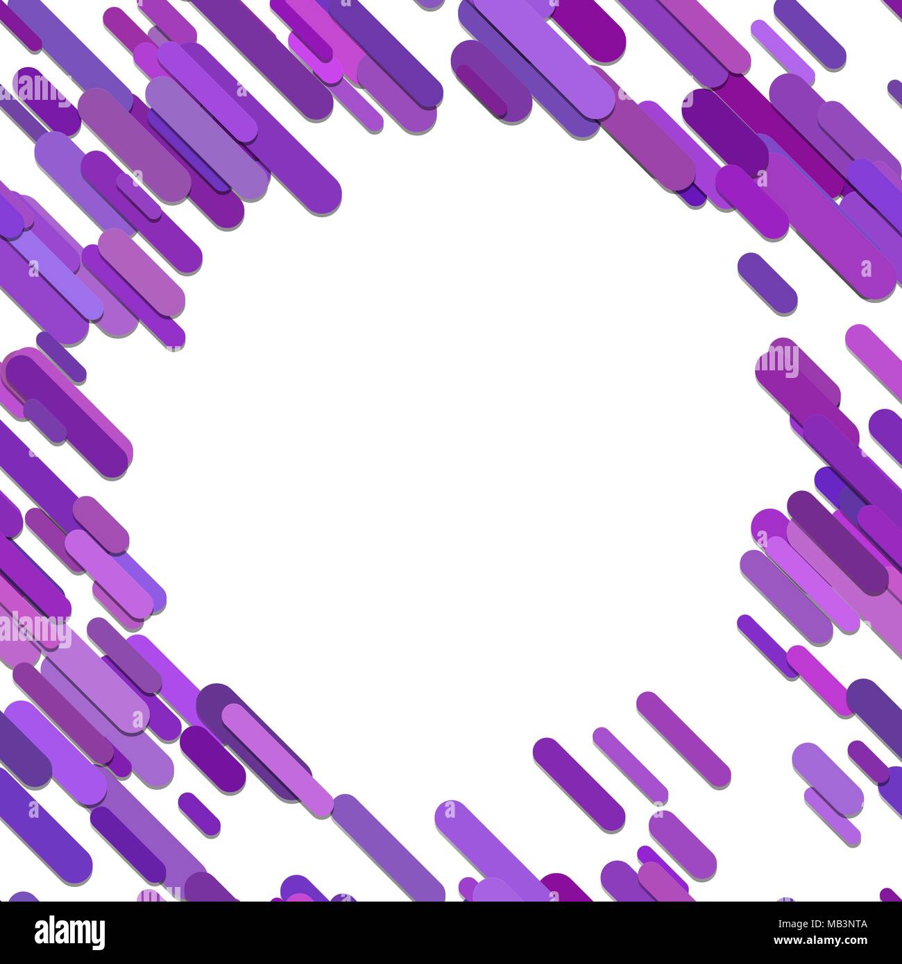 Geometrical chaotic rounded diagonal stripe background pattern - vector design from purple toned ...