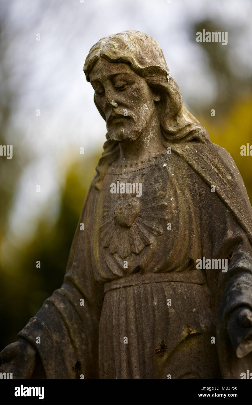 Stone Angles & Statues Woodside Stock Photo - Alamy