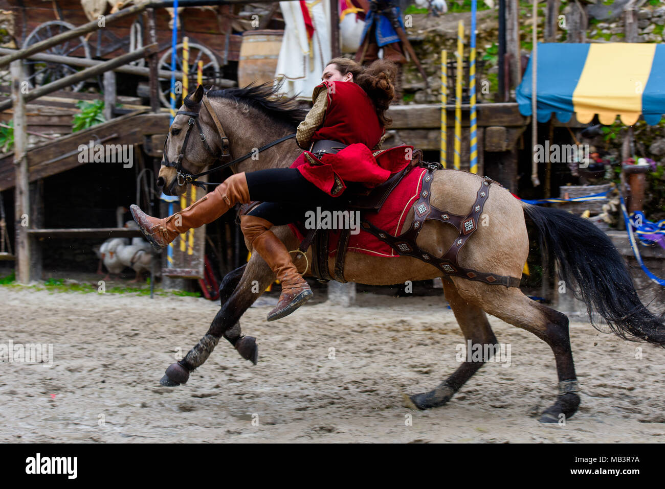 Medieval noble training hi-res stock photography and images - Alamy