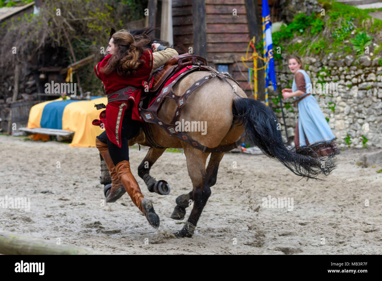 Medieval noble training hi-res stock photography and images - Alamy