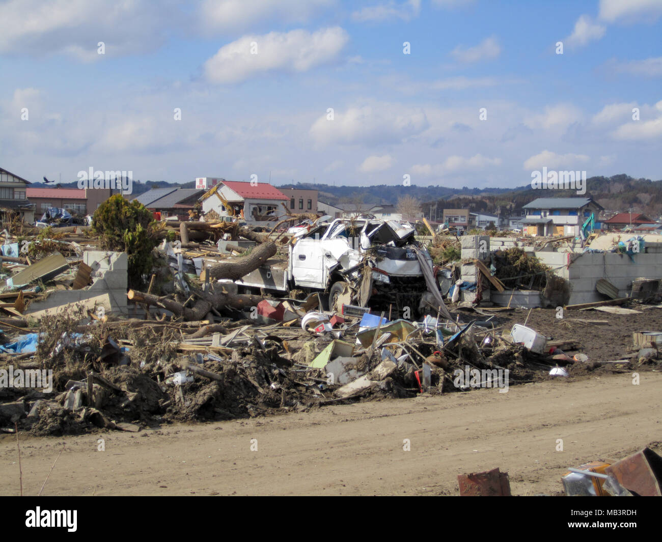 Tsunami Destruction Tohoku Japan March 2011 Stock Photo - Alamy