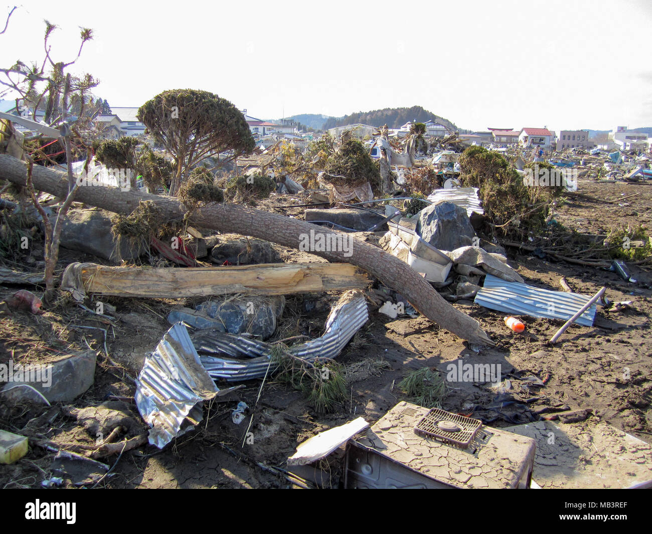 Tsunami Destruction Tohoku Japan March 2011 Stock Photo - Alamy