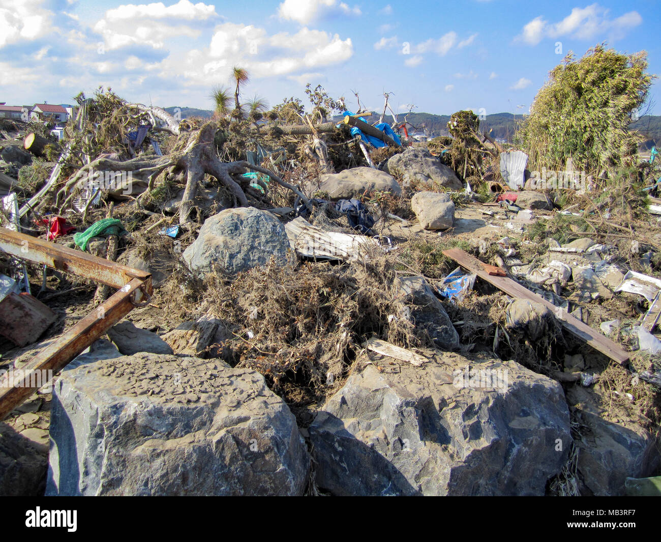 Tsunami Destruction Tohoku Japan March 2011 Stock Photo - Alamy