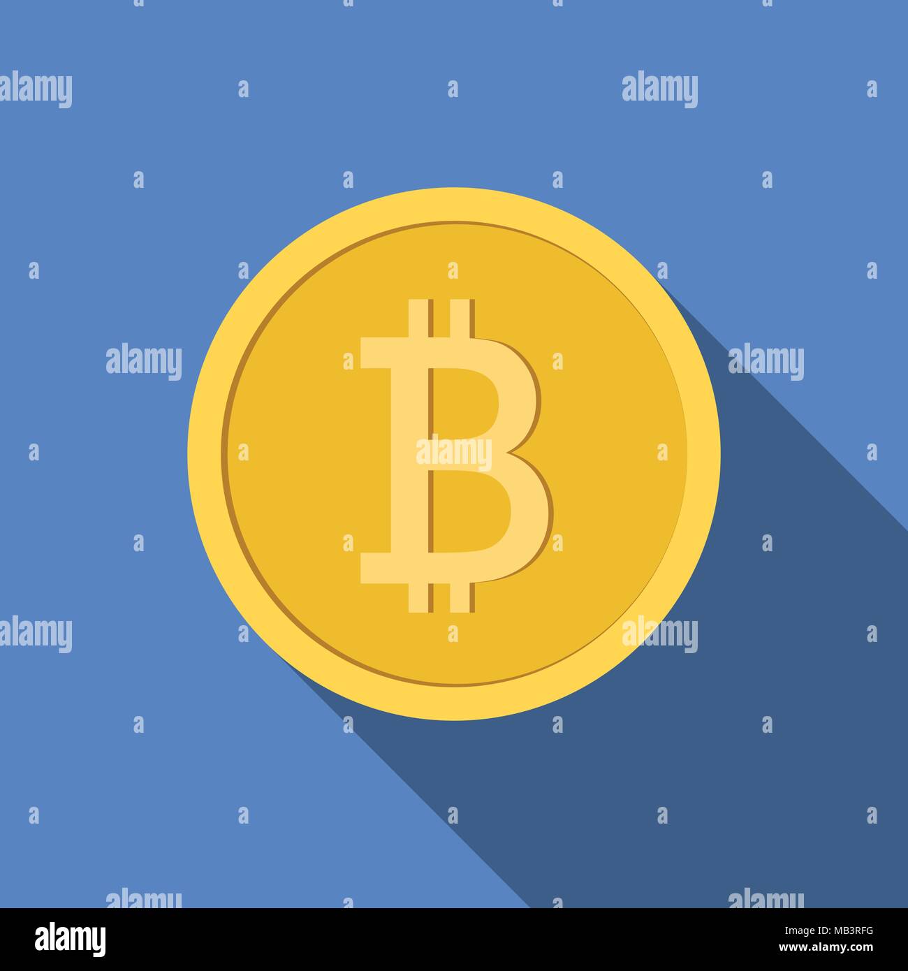 Bitcoin symbol in flat Stock Vector Images - Alamy
