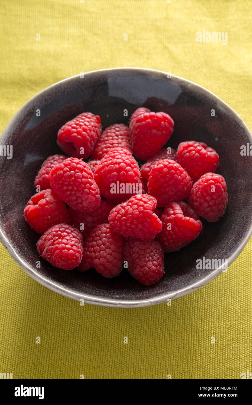 Healthy breakfast raspberries hi-res stock photography and images - Alamy