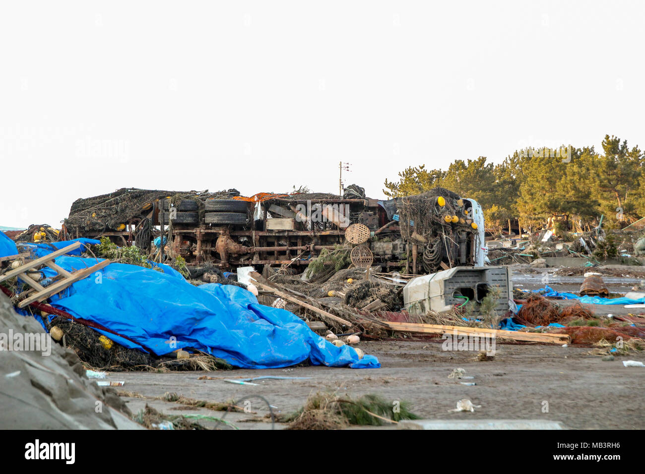 Tsunami Destruction Tohoku Japan March 2011 Stock Photo - Alamy