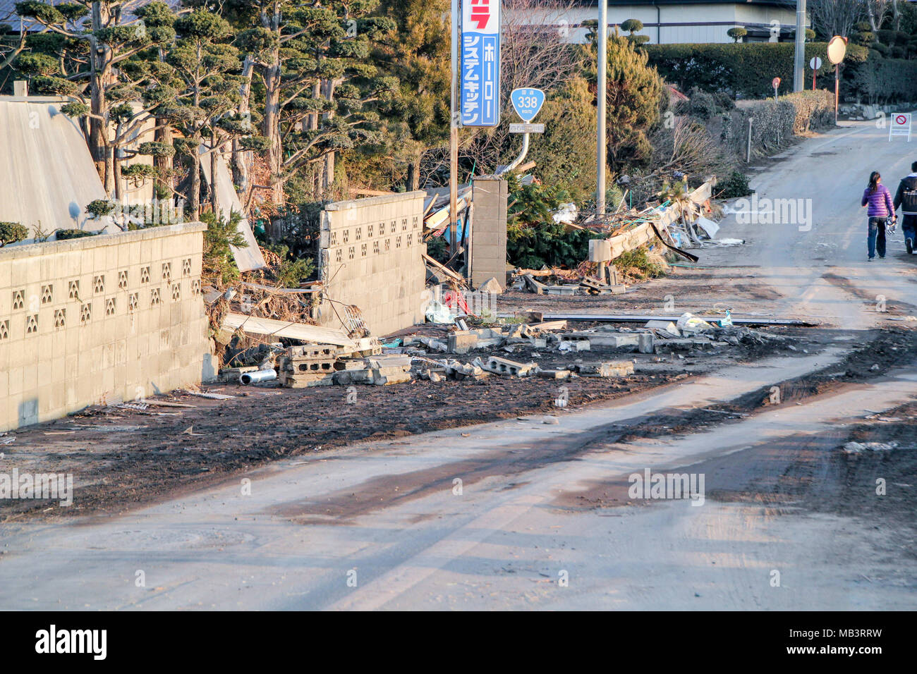 Tsunami Destruction Tohoku Japan March 2011 Stock Photo - Alamy