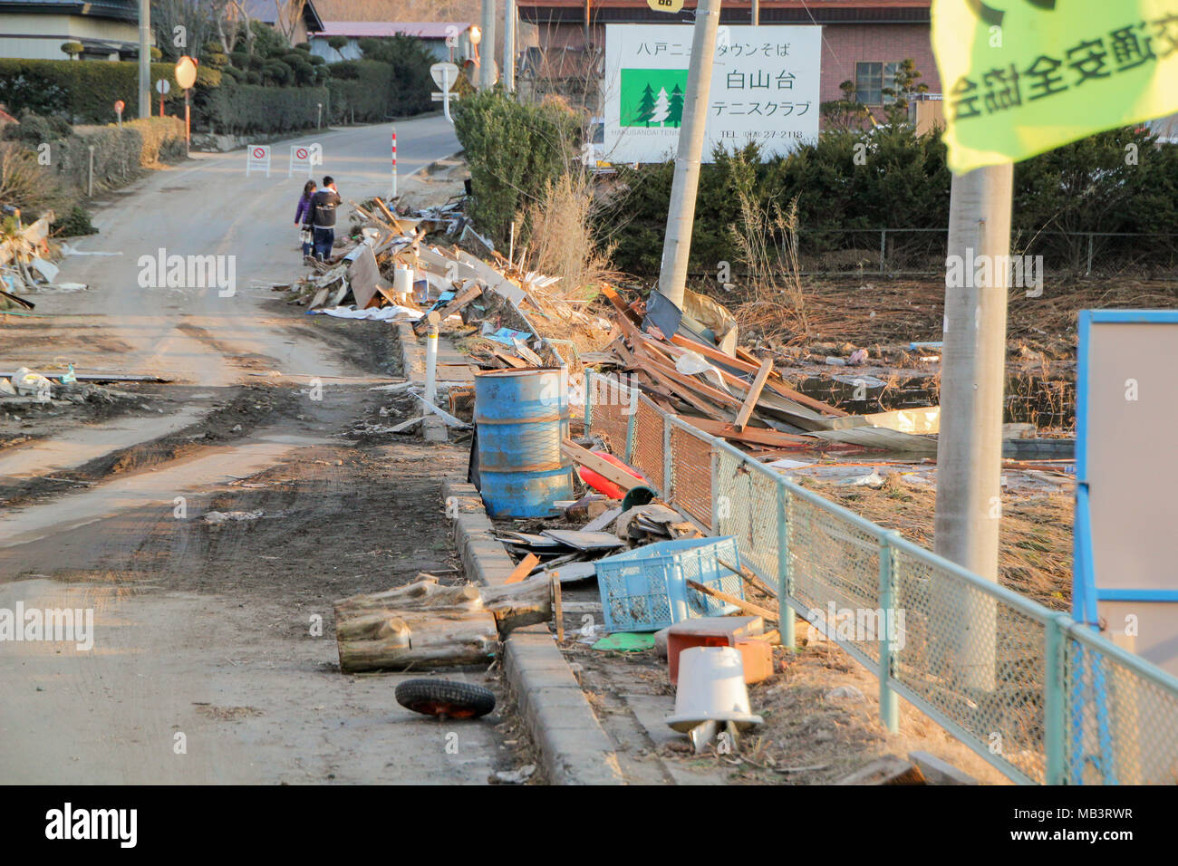 Tsunami Destruction Tohoku Japan March 2011 Stock Photo - Alamy