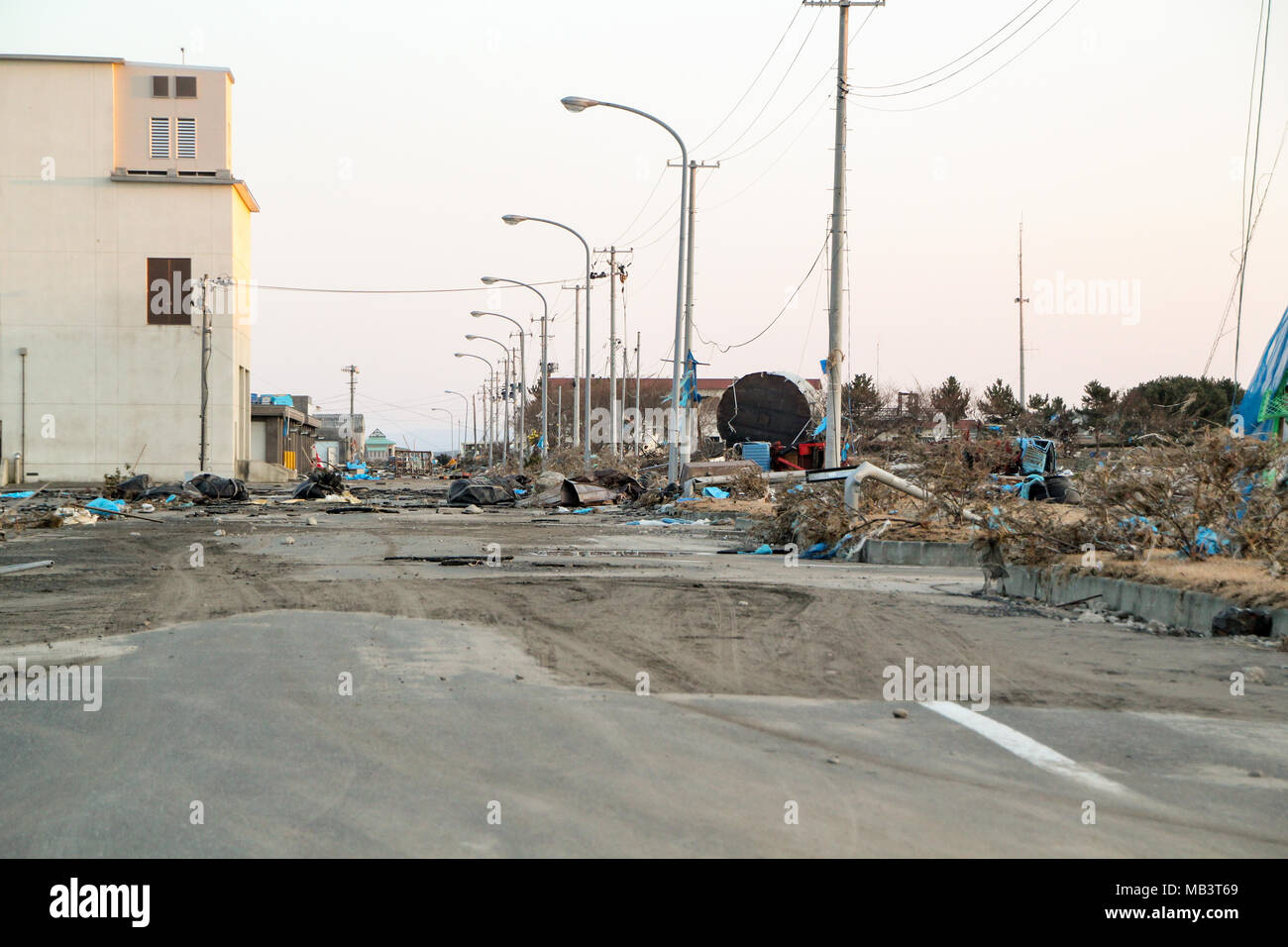 Tsunami devastation boats hi-res stock photography and images - Alamy