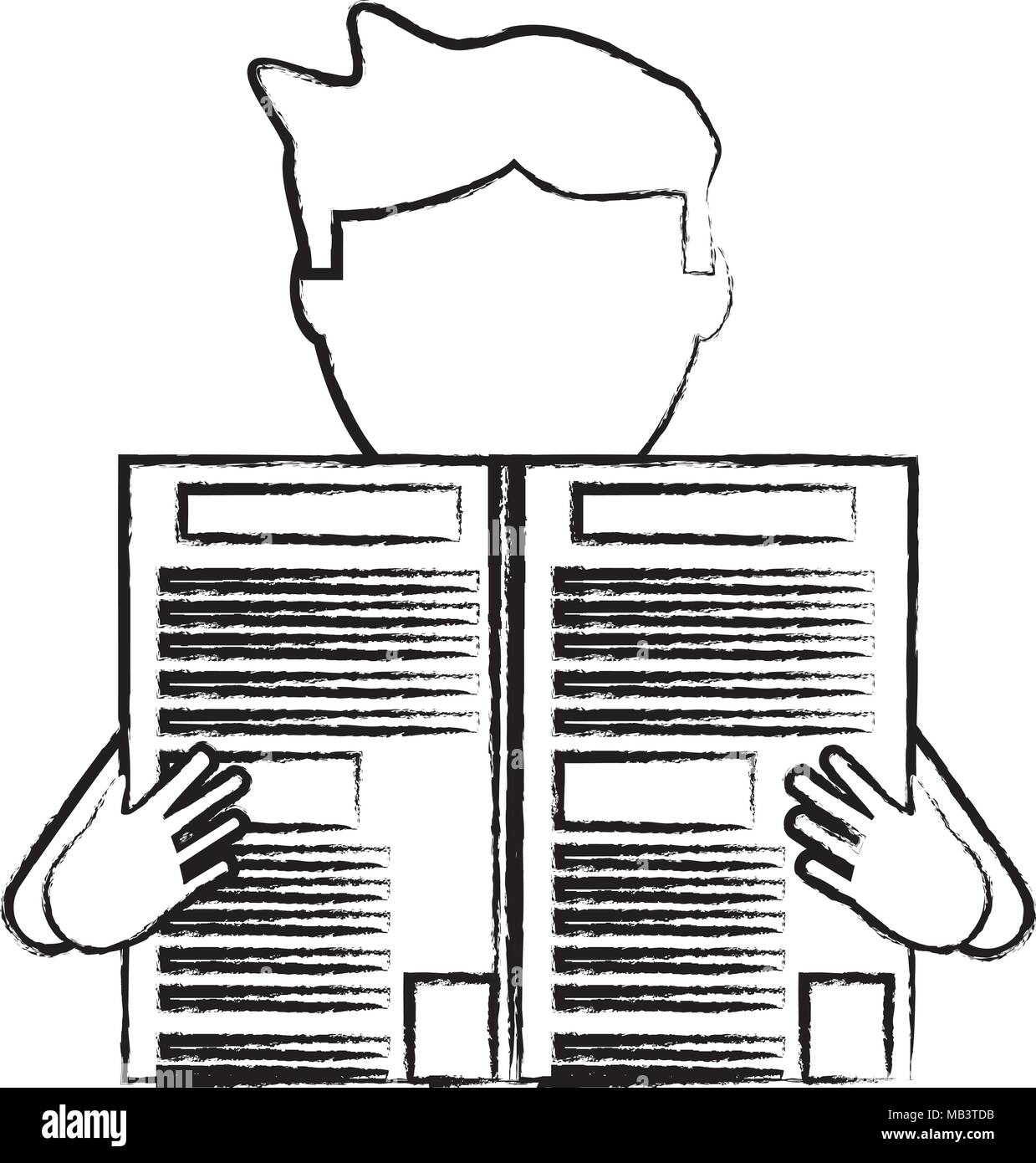 avatar man with glasses reading a book over white background. colorful ...