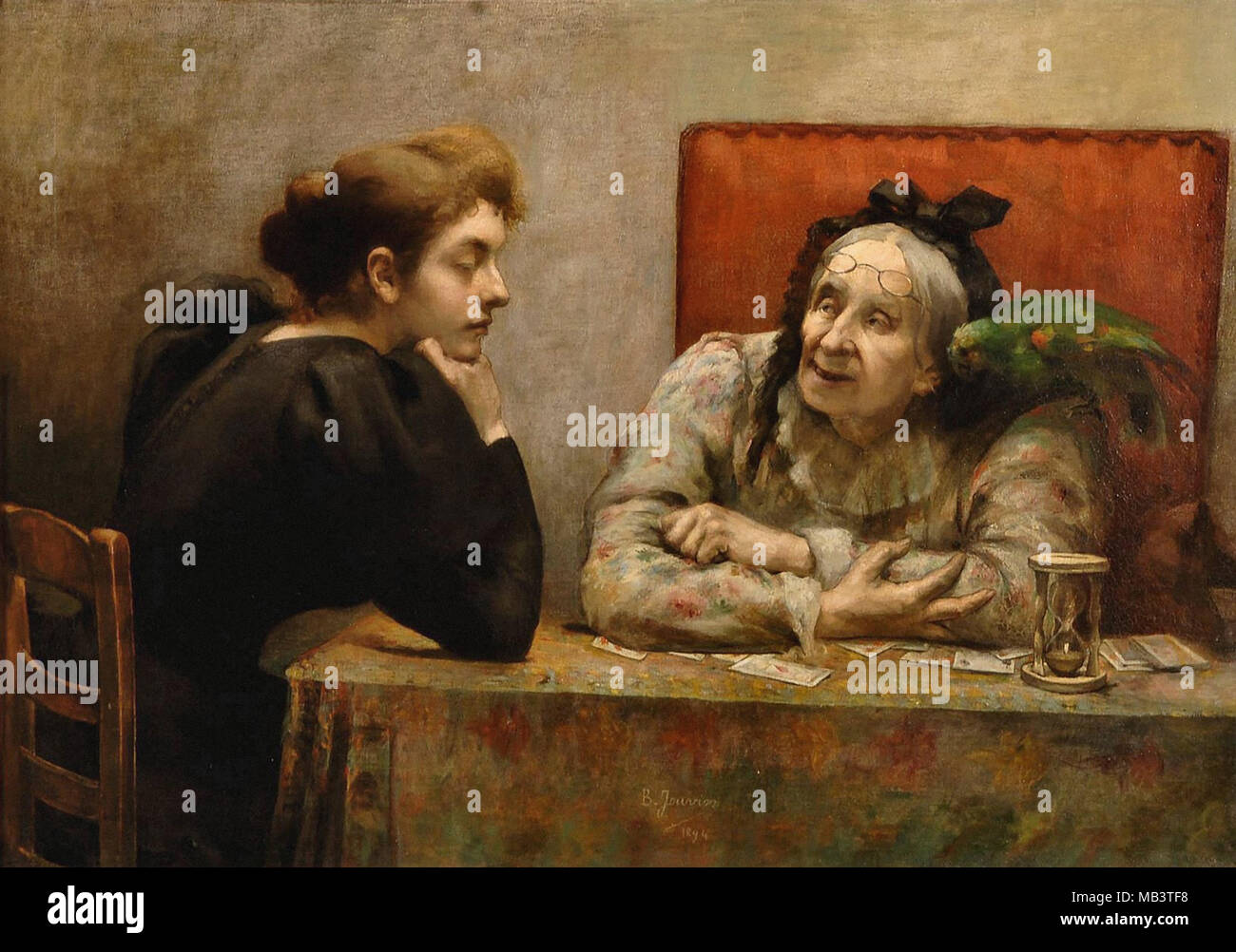 Jouvin B. - La Cartomancienne Stock Photo - Alamy