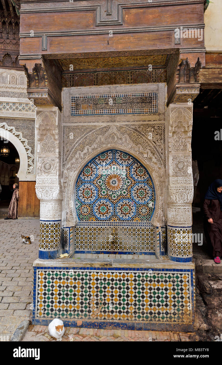 Water fountain medina fes morocco hi-res stock photography and images ...