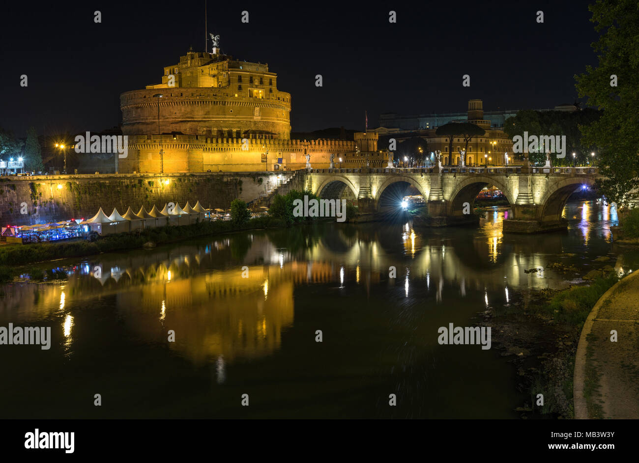 Rome night view hi-res stock photography and images - Alamy