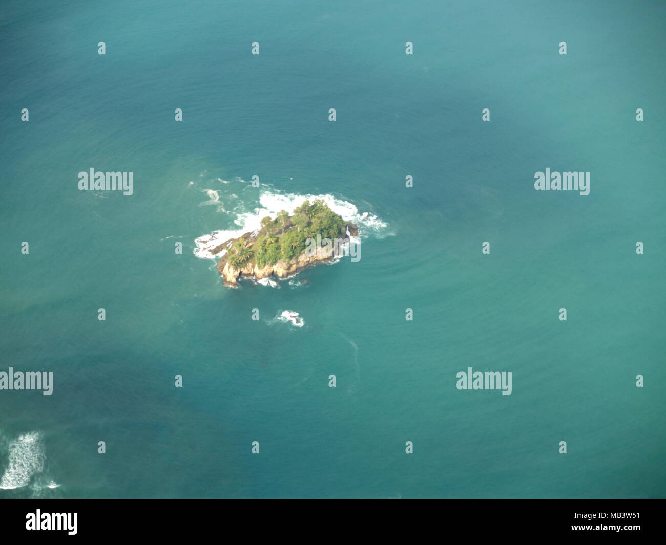 Areal View Remote tropical Island in Calang, Aceh Jaya, Indonesia Stock ...