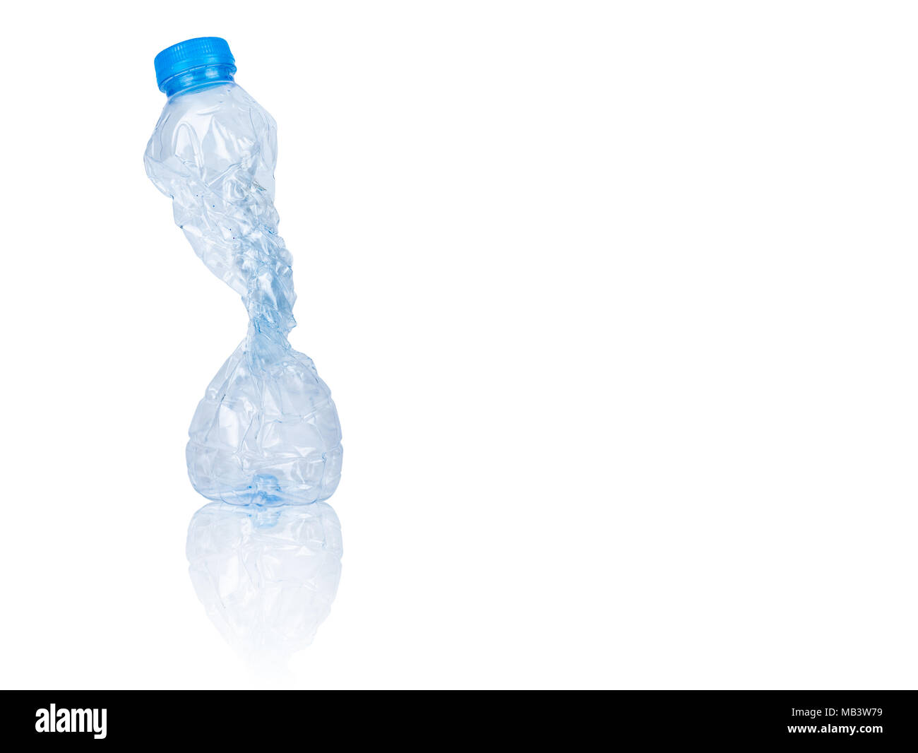 empty plastic bottle isolated on white background Stock Photo - Alamy