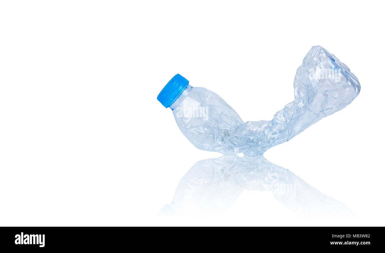 empty plastic bottle isolated on white background Stock Photo - Alamy