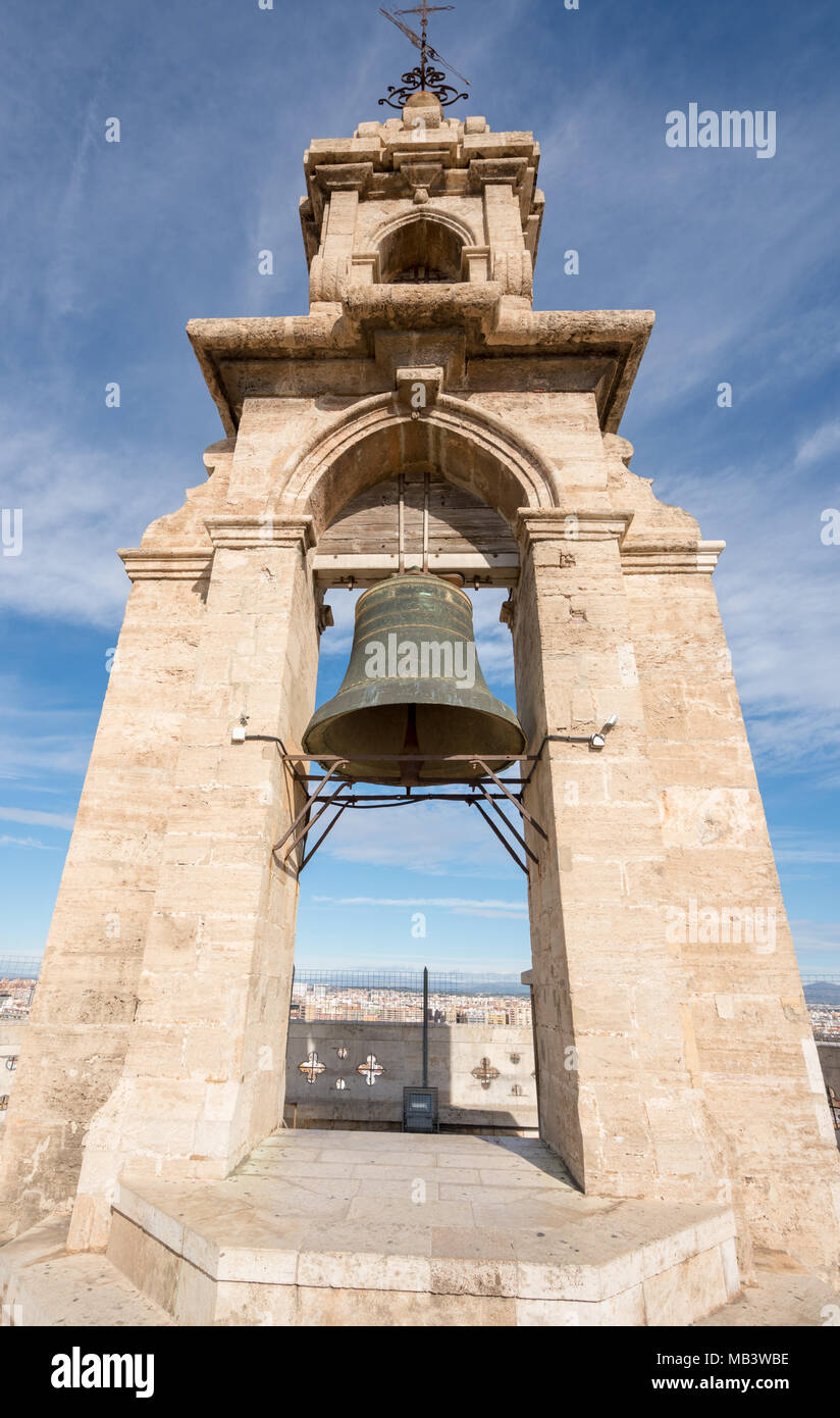 Cathedral valencia bell tower hi-res stock photography and images - Alamy