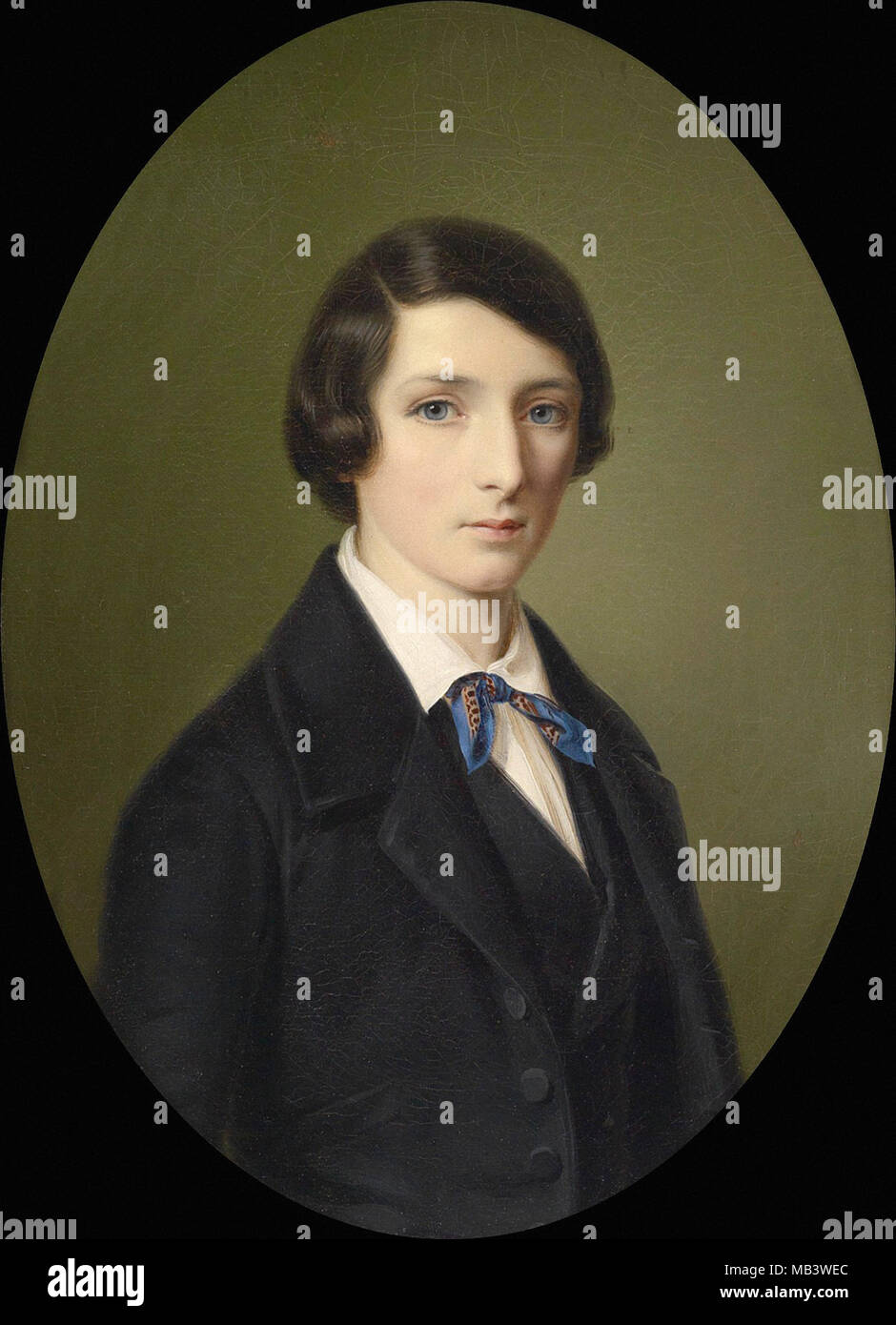 Korneck Friedrich Rudolf Albert - Portrait of a Young Man Stock Photo ...