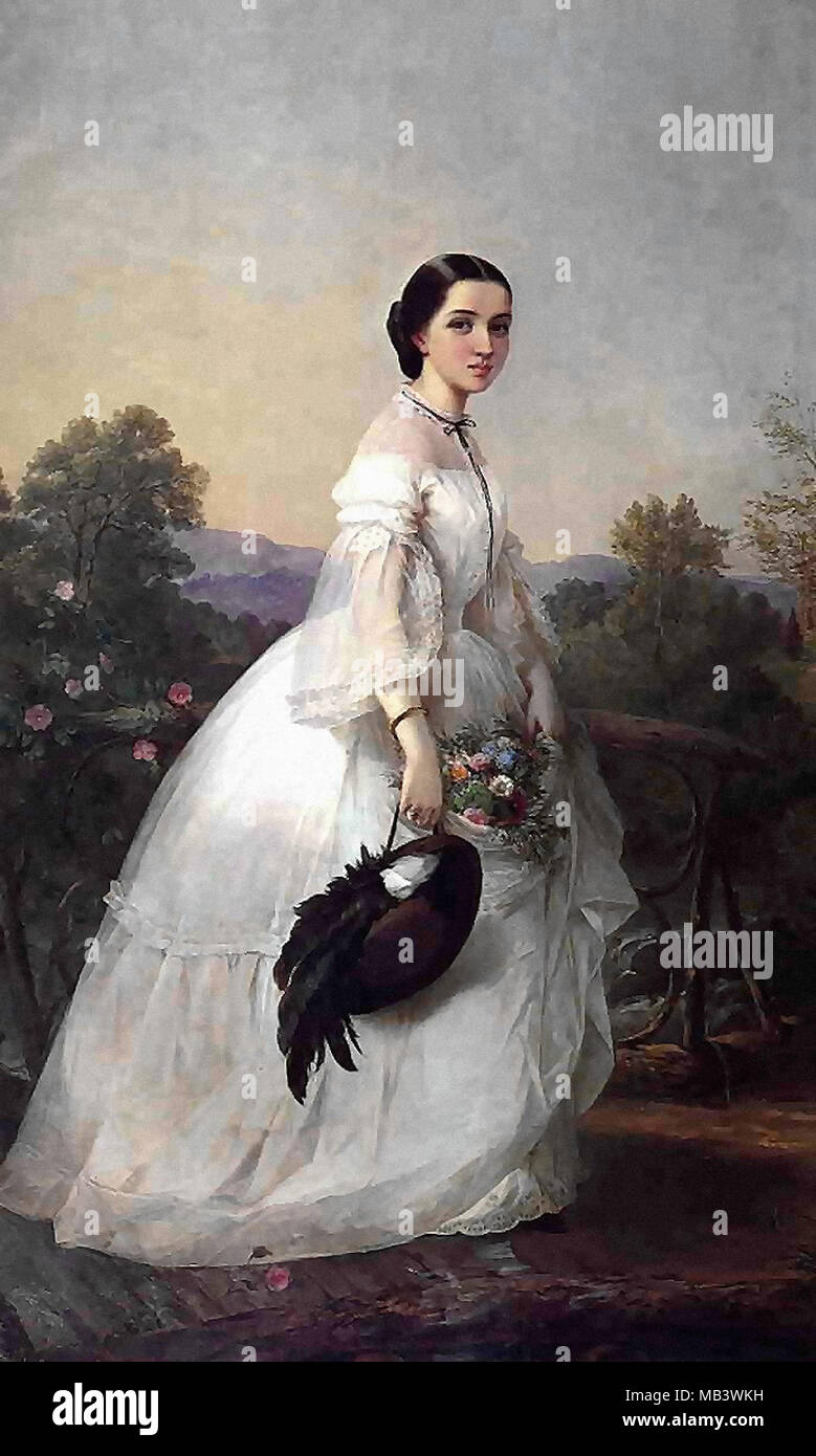 Lang Louis - Portrait of Jenny Lind Stock Photo - Alamy