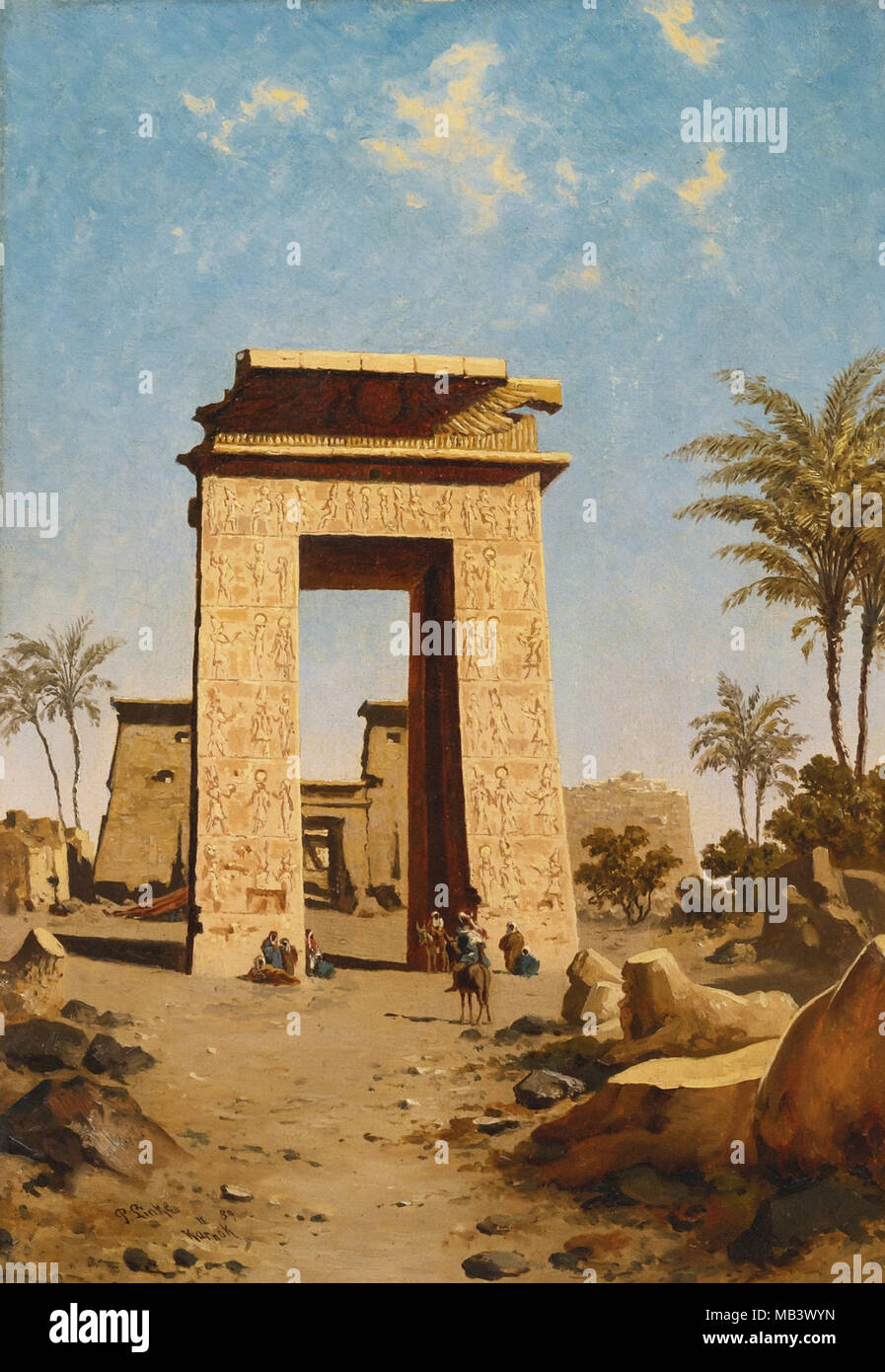 Linke. Paul Rudolf - the South Gate Karnak Stock Photo - Alamy