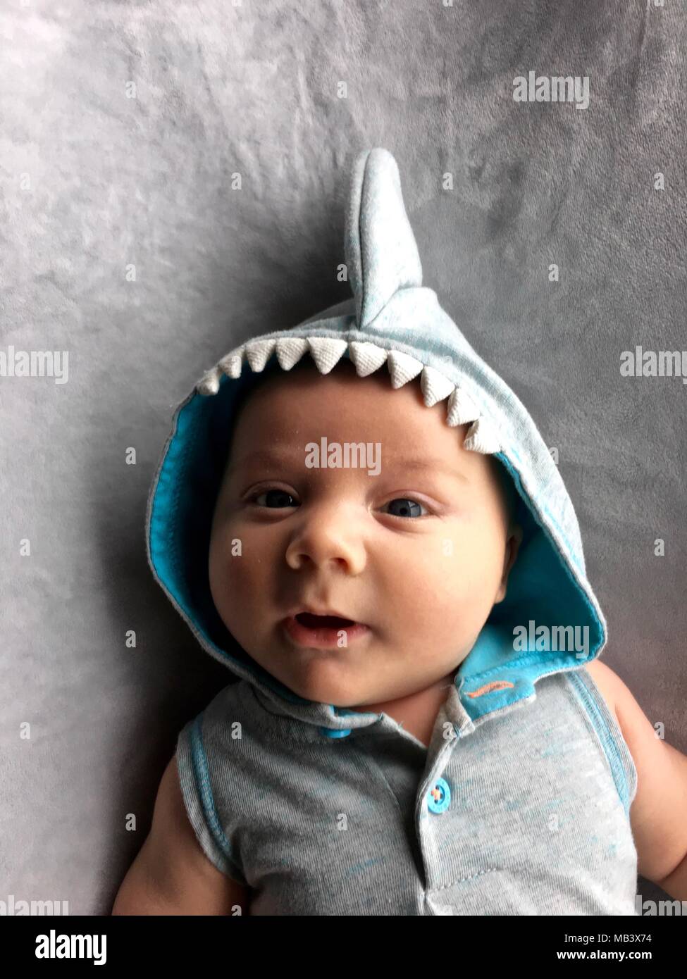 shark boy smiling Stock Photo - Alamy