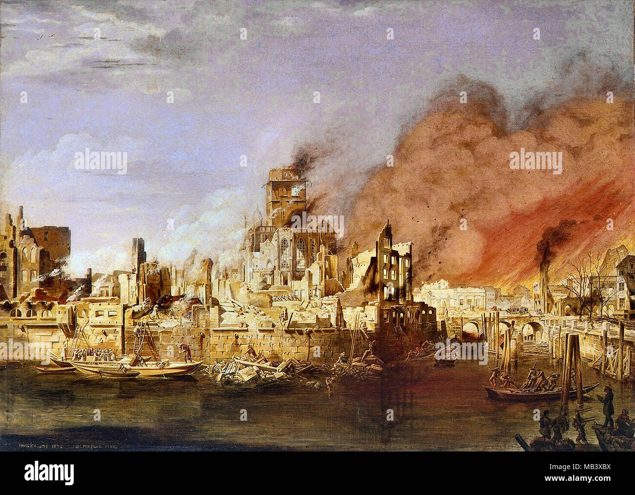 Hamburg fire 1842 hi-res stock photography and images - Alamy