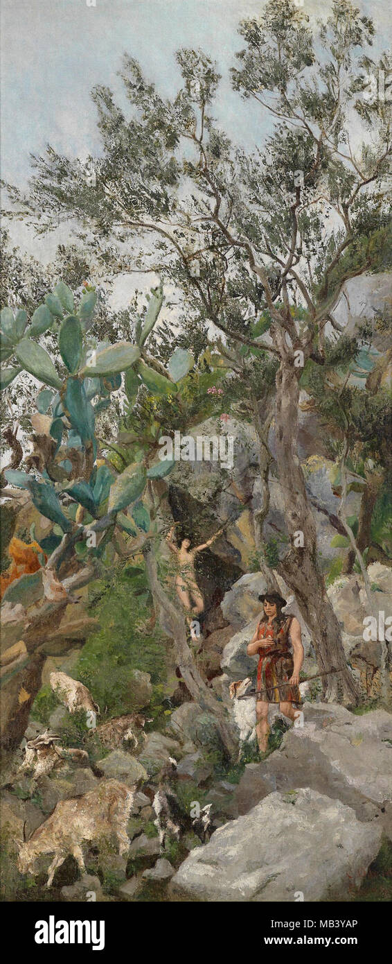 Oderich Carl - the Nymph of Capri Stock Photo - Alamy