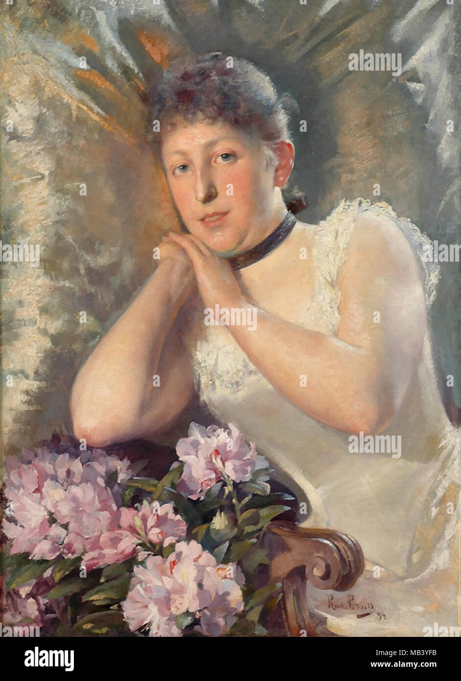 Possin Rudolf - Thoughtful Young Lady Stock Photo - Alamy