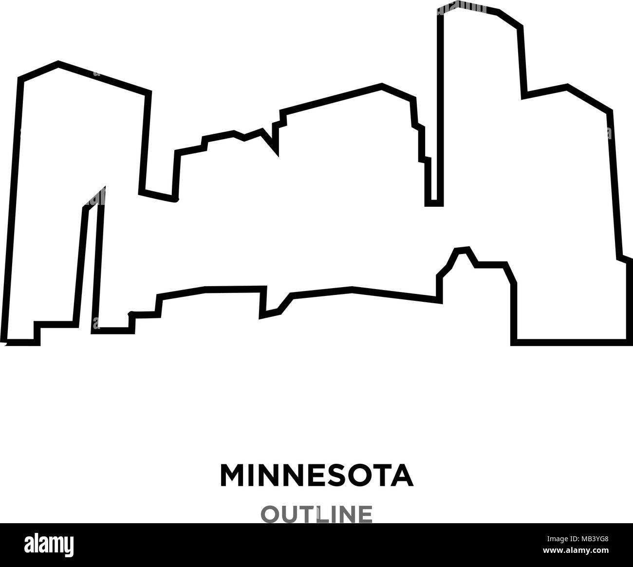 Minnesota icon design Black and White Stock Photos & Images - Alamy