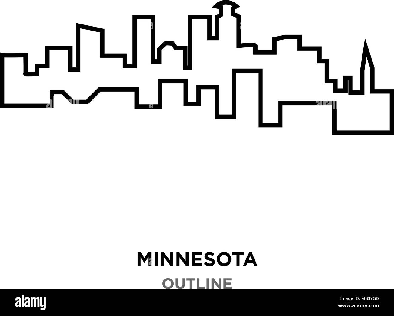 Minnesota icon design Black and White Stock Photos & Images - Alamy