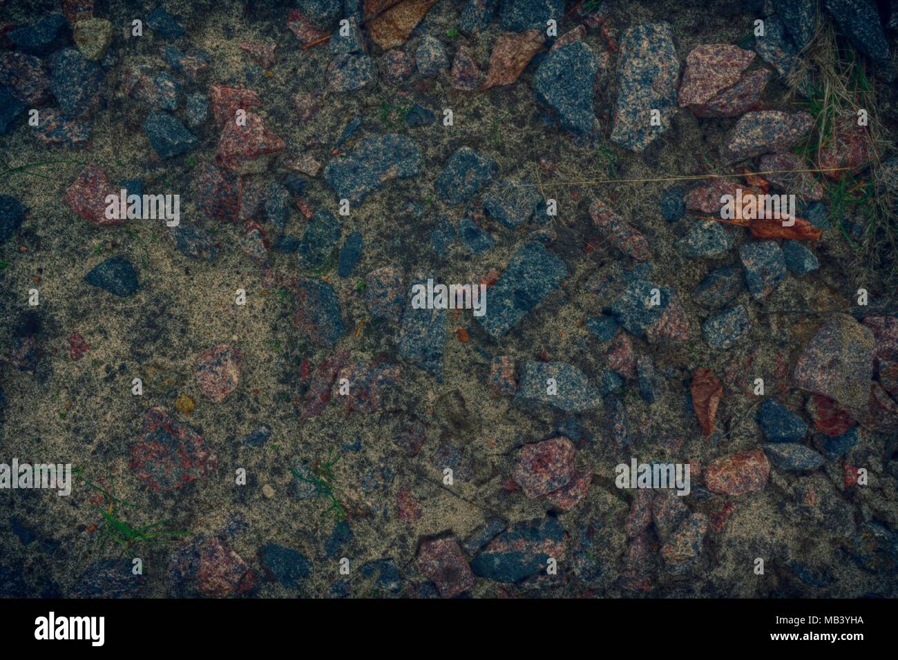 Flintstone pebbles structure of stone for background Stock Photo - Alamy