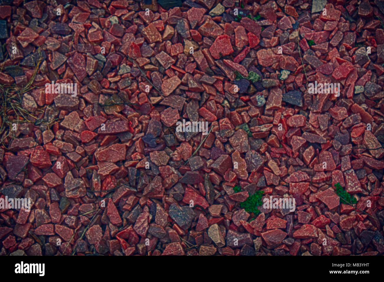 Flintstone pebbles structure of red stone for background Stock Photo ...