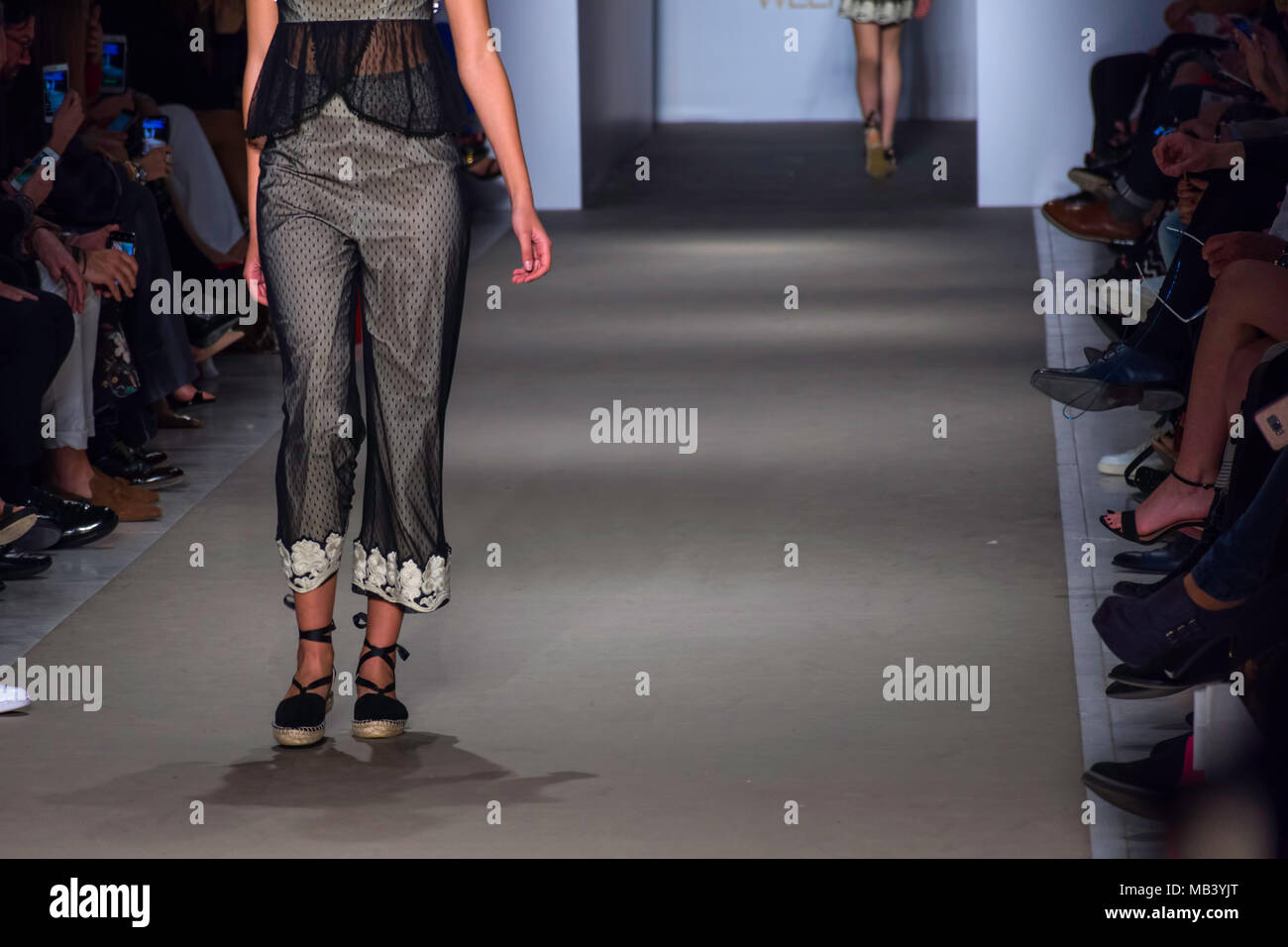 Models walk runway for Athens Fashion Week Stock Photo - Alamy