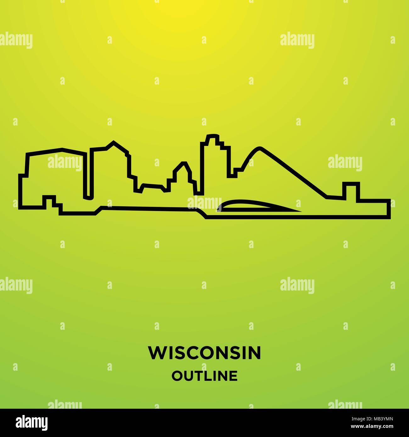 Wisconsin view Stock Vector Images - Alamy