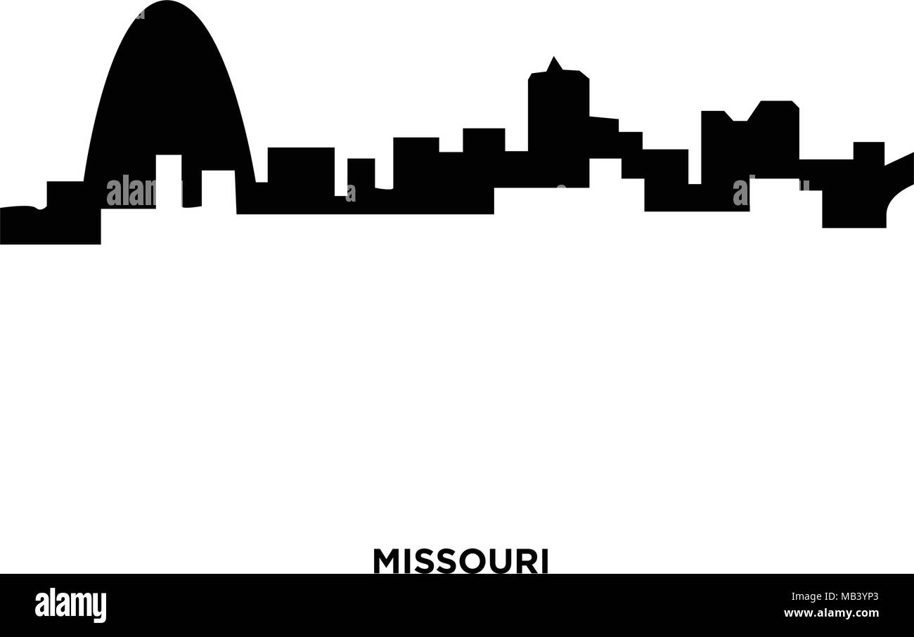 Missouri silhouette on white hi-res stock photography and images - Alamy
