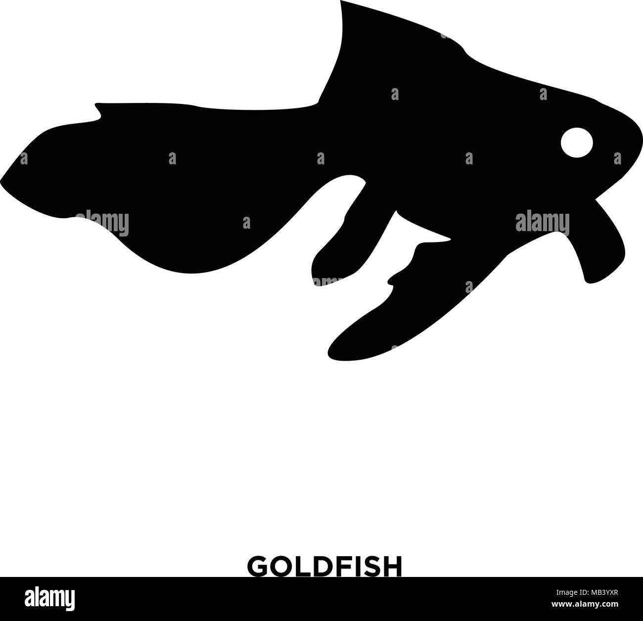 Goldfish Silhouette Vector