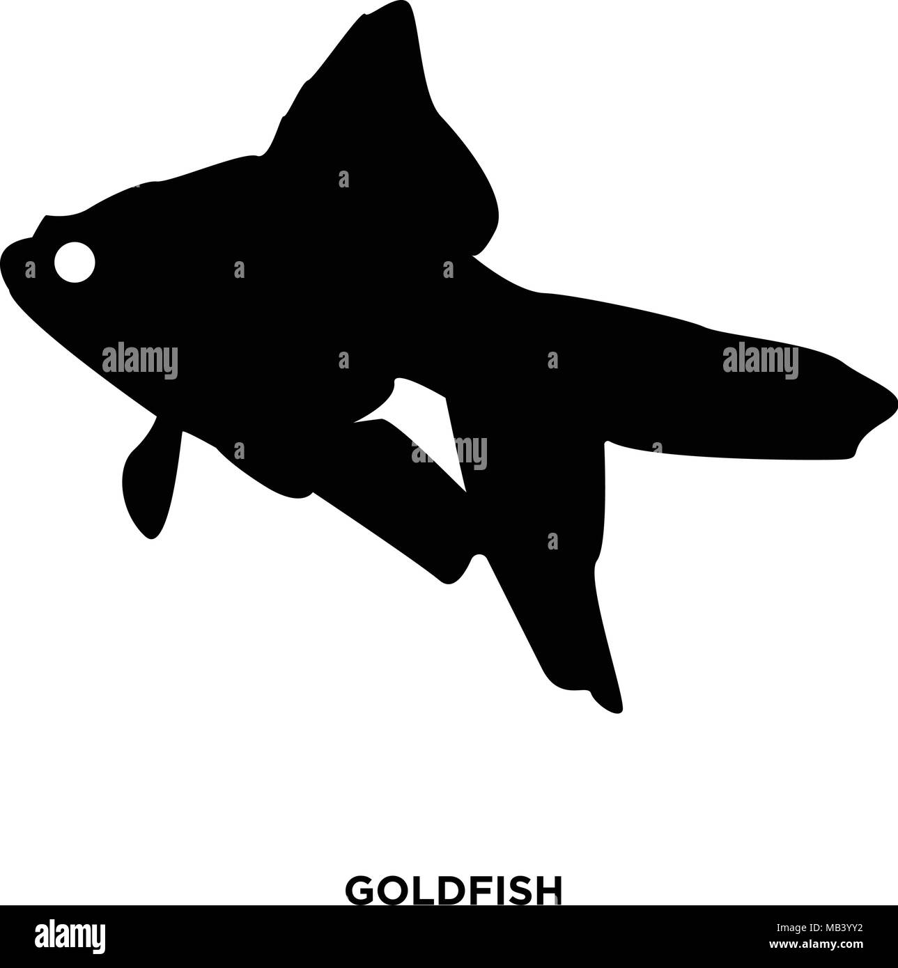 Goldfish Silhouette Vector