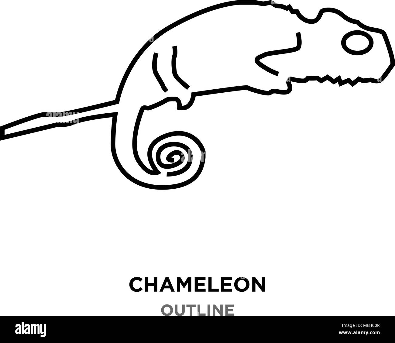 Chameleon Outline