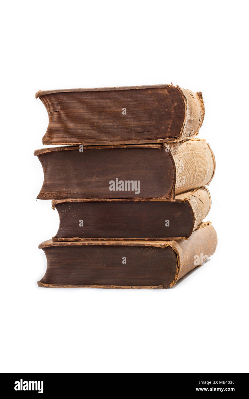 Old books stacked on antique hi-res stock photography and images - Alamy