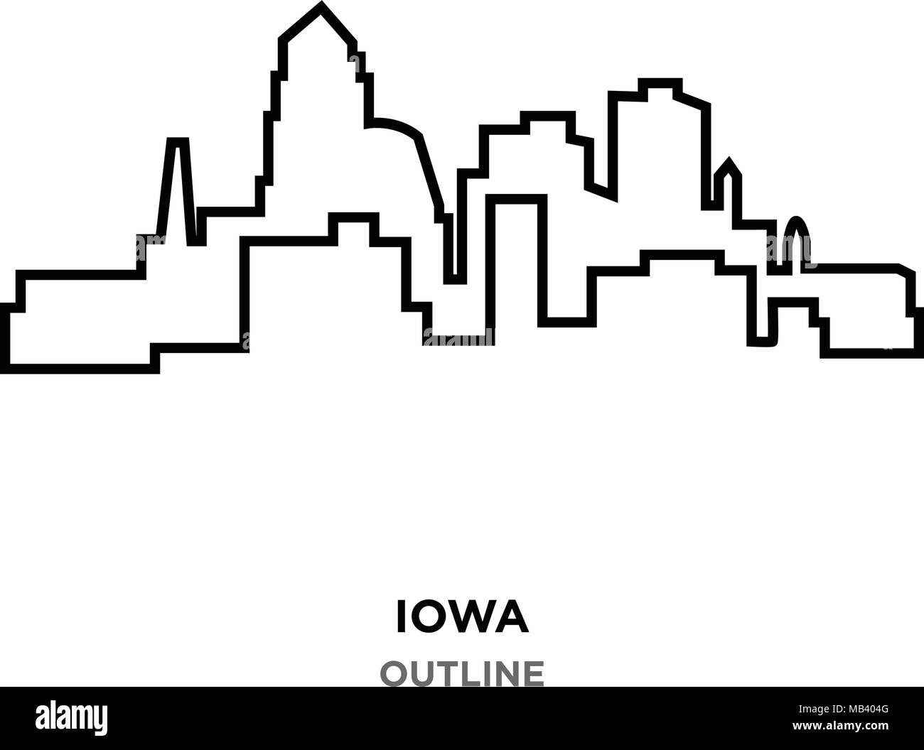 iowa outline transparent