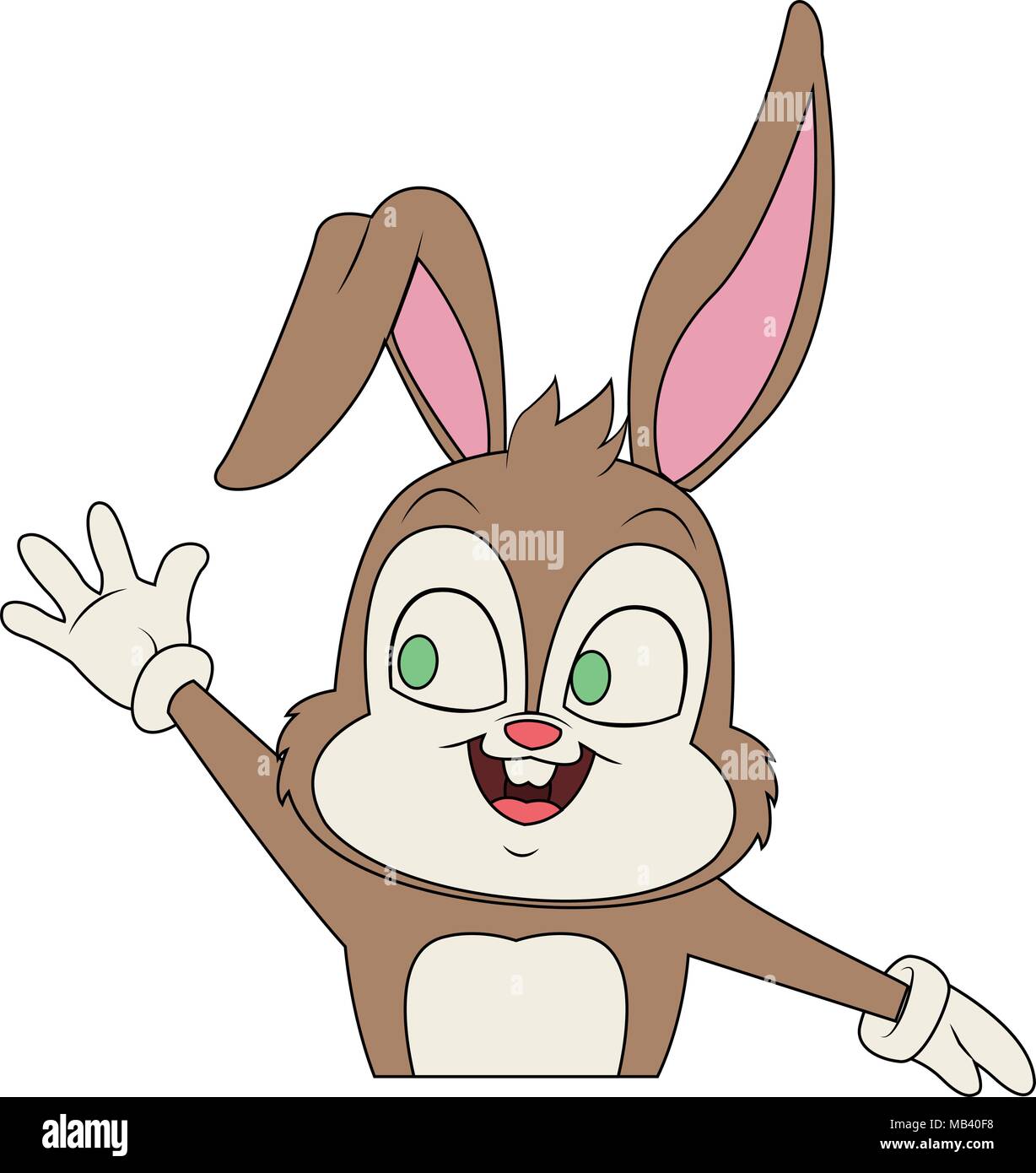 Cute rabbit cartoon Stock Vector Image & Art - Alamy