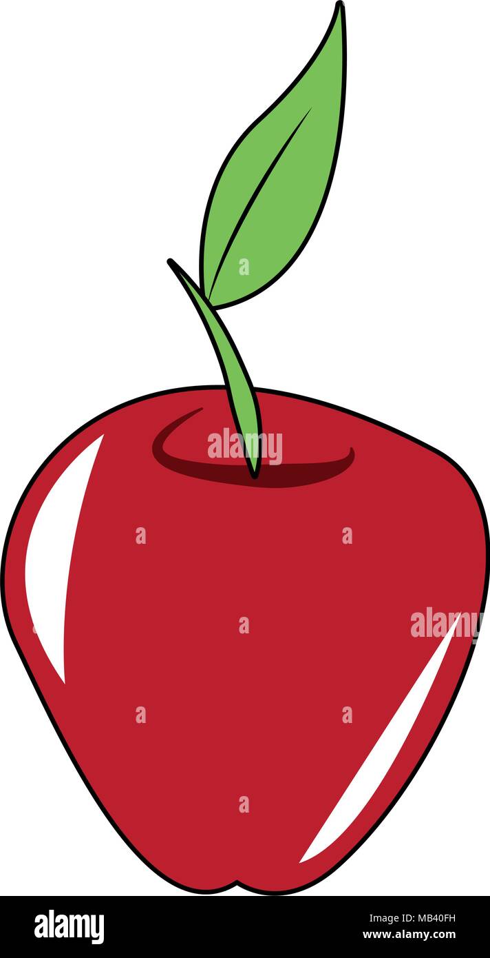 Apple cartoon isolated Stock Vector Image & Art - Alamy