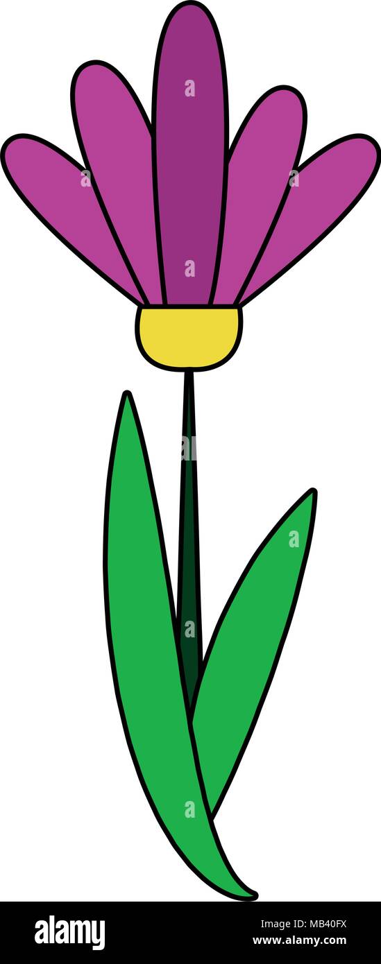 Beautiful flower cartoon Stock Vector Image & Art - Alamy