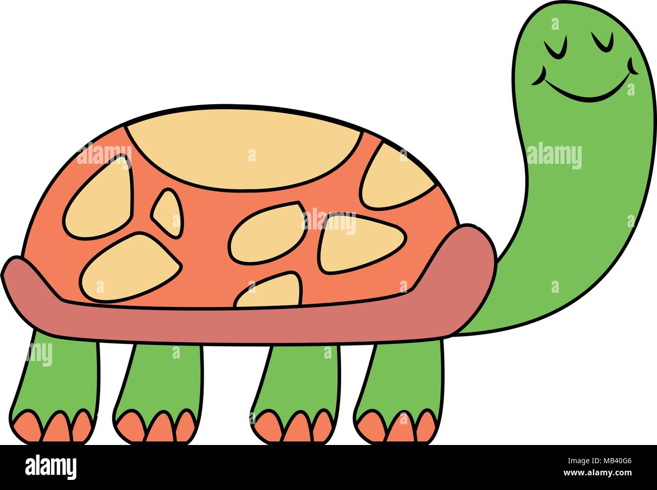 Funny turtle cartoon Stock Vector Image & Art - Alamy